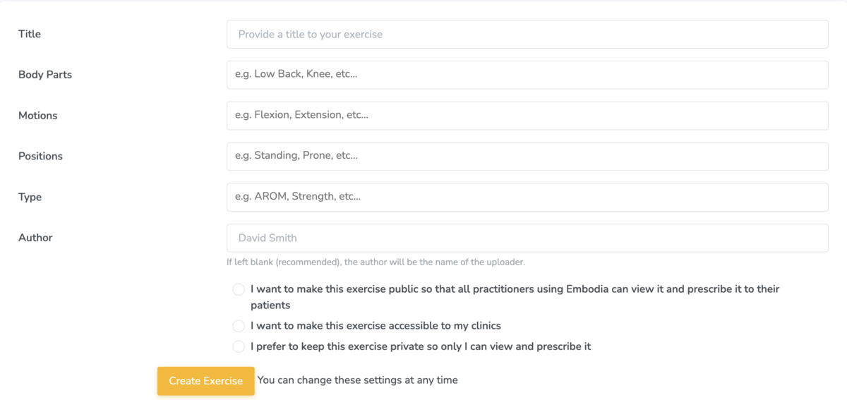 How to create your own exercise: Step 1 - Setting it up – Embodia